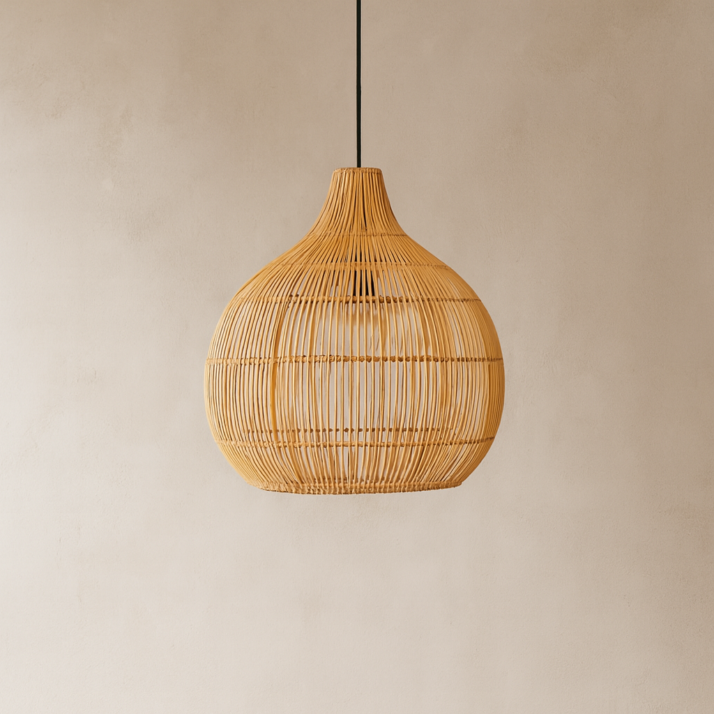 Juno Rattan Pendant Light | Handwoven Japandi Lighting – Kiyoshiki